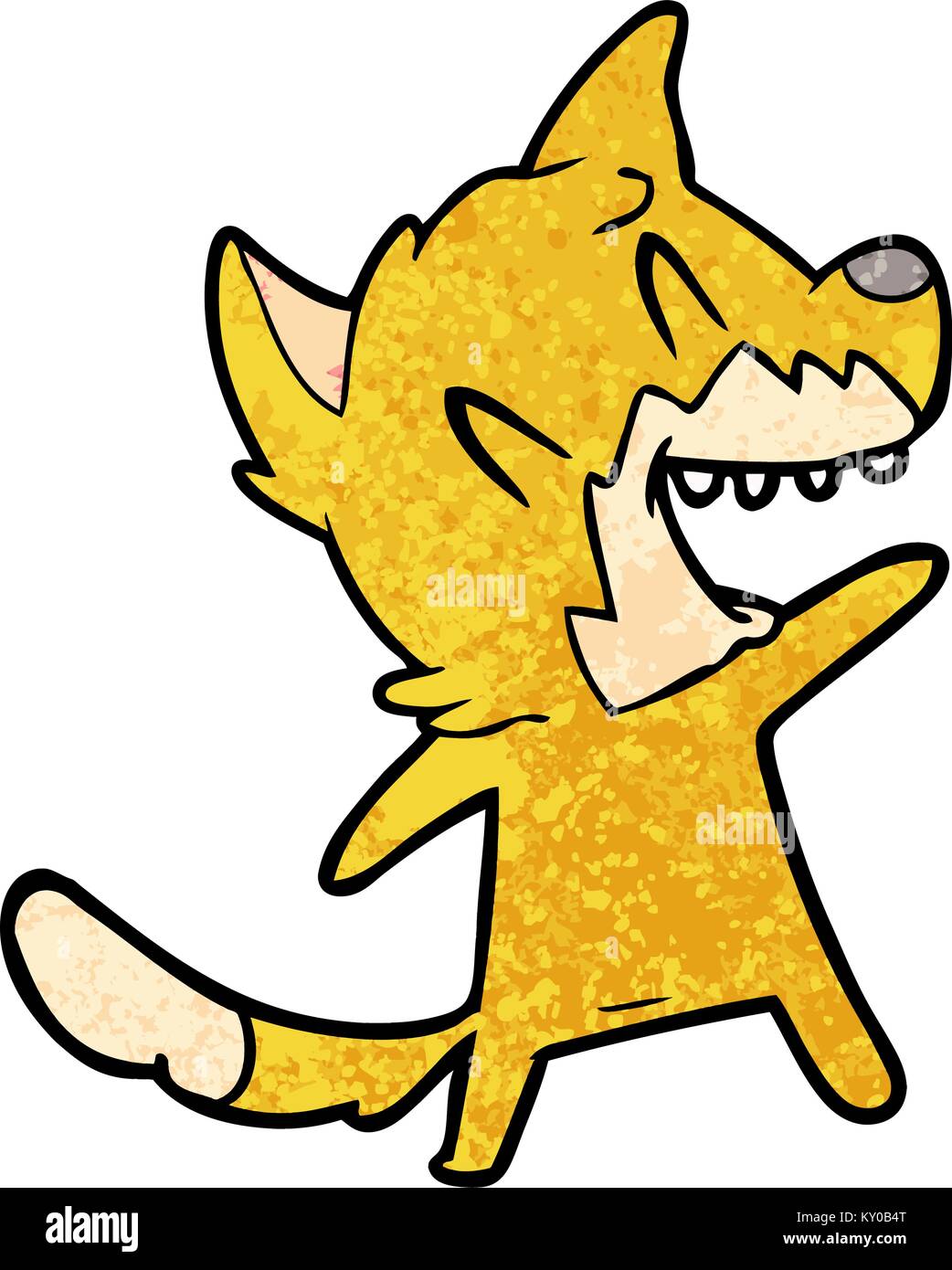 laughing fox cartoon Stock Vector Image & Art - Alamy