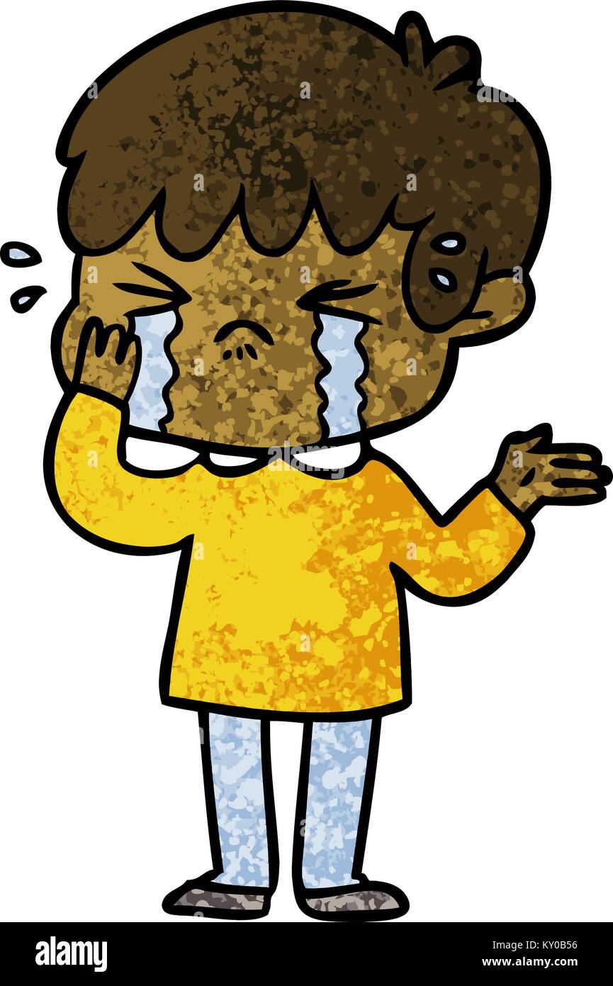 cartoon boy crying Stock Vector Image & Art - Alamy