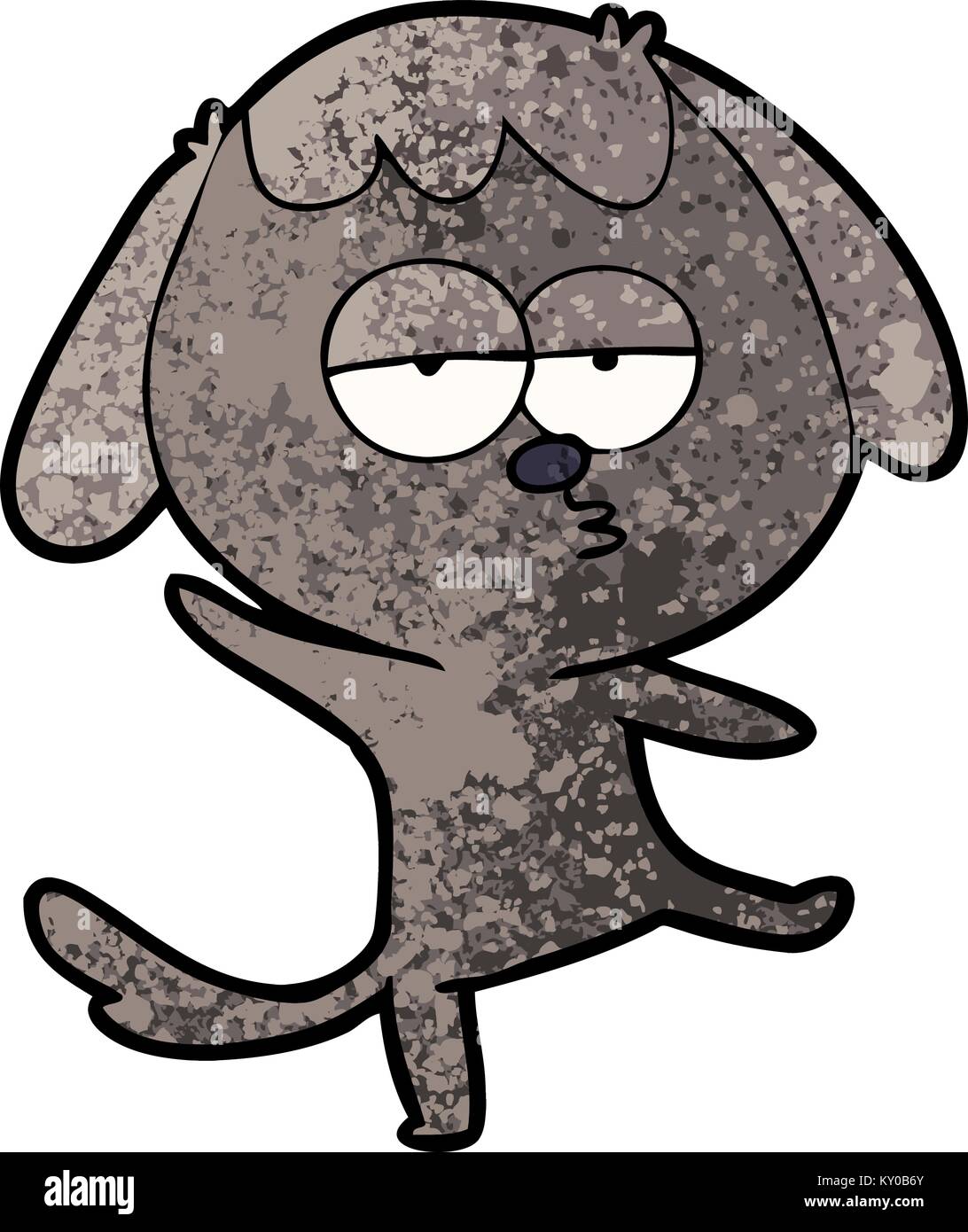 cartoon bored dog Stock Vector Image & Art - Alamy