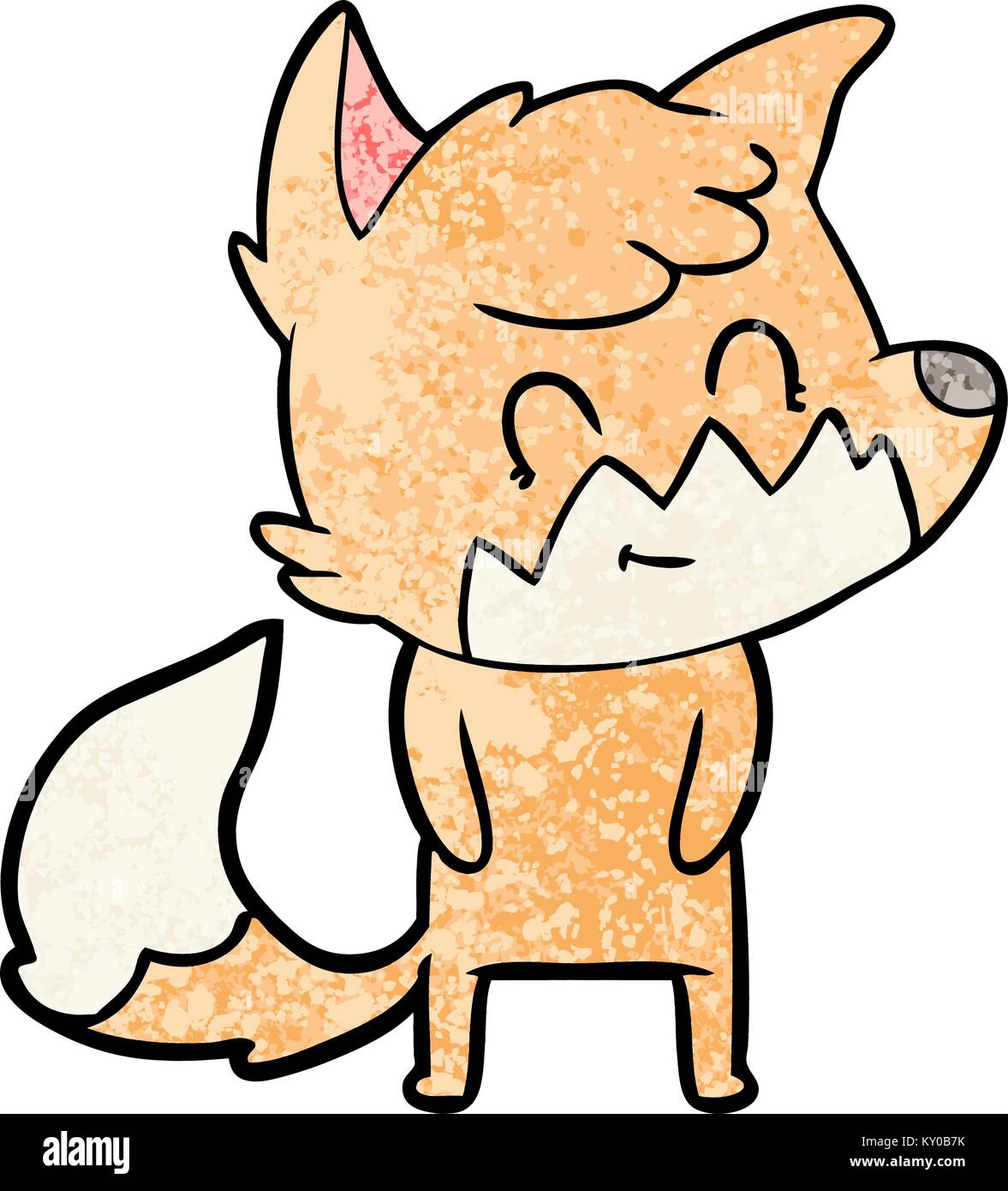 cartoon friendly fox Stock Vector Image & Art - Alamy