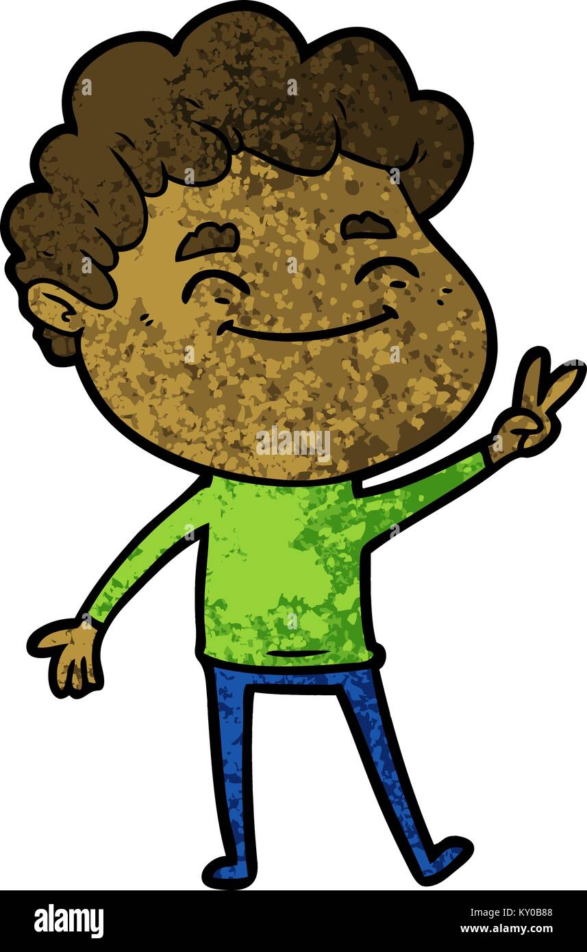 cartoon friendly man Stock Vector Image & Art - Alamy