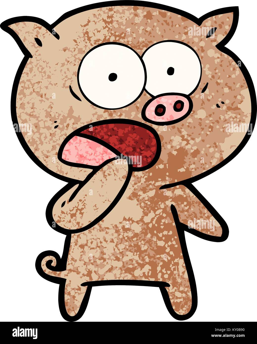 shocked pig cartoon Stock Vector Image & Art - Alamy