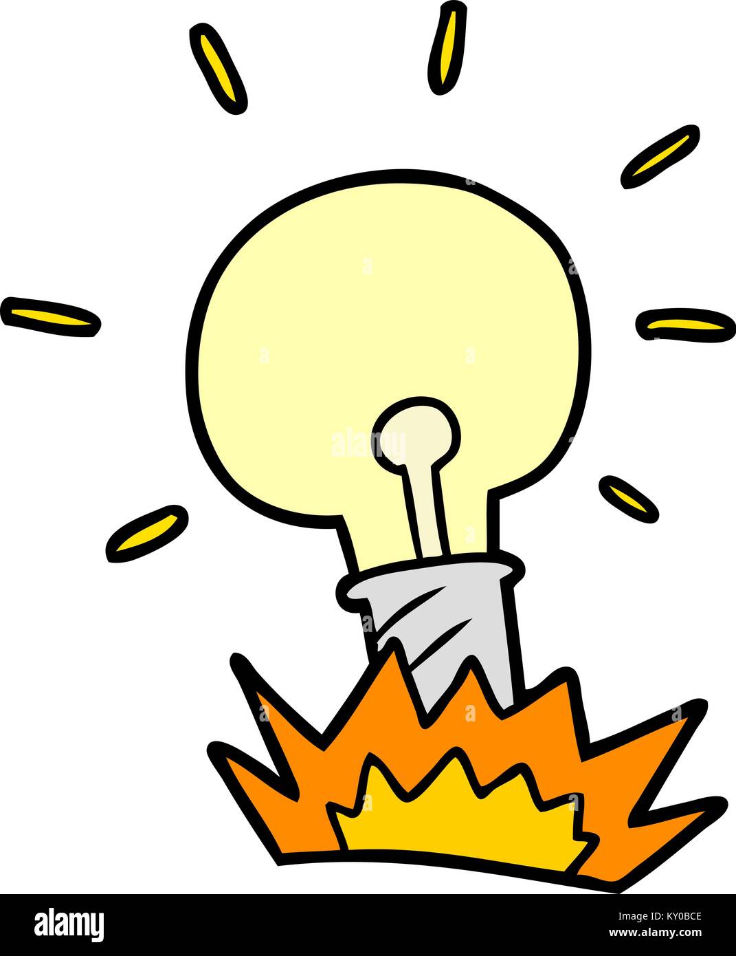cartoon light bulb Stock Vector Image & Art - Alamy
