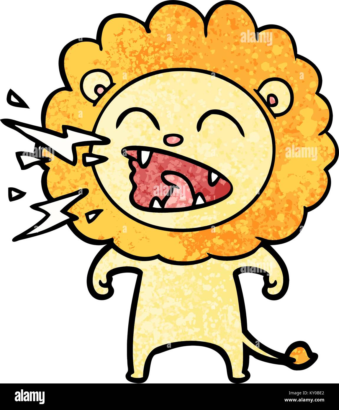 cartoon roaring lion Stock Vector Image & Art - Alamy