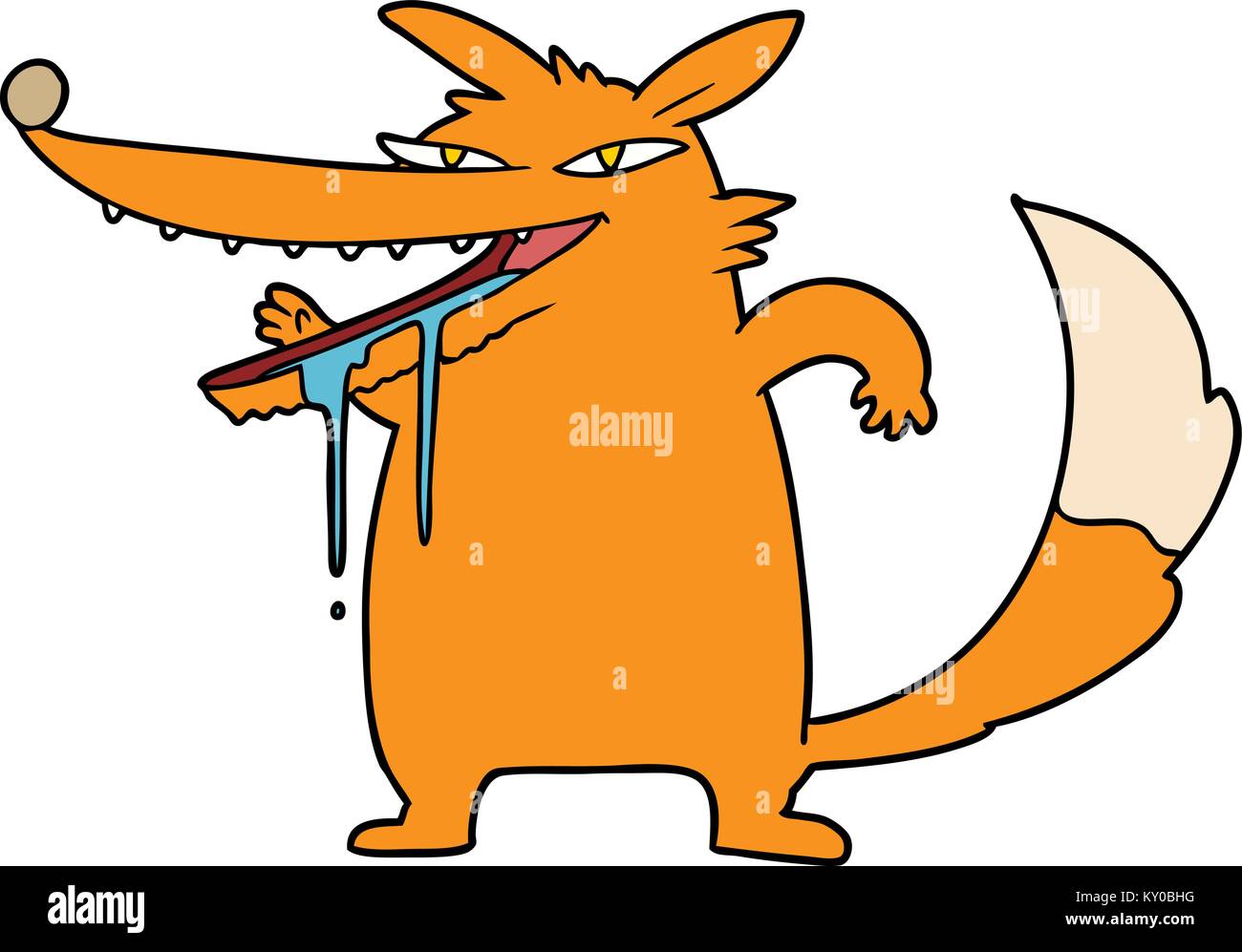 fat fox cartoon character Stock Vector Image & Art - Alamy