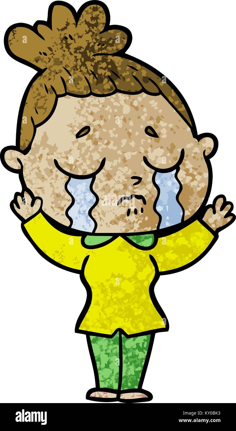 cartoon crying woman Stock Vector Image & Art - Alamy