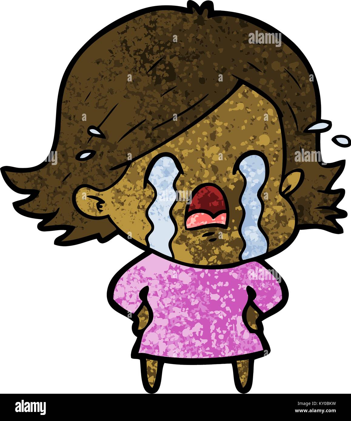 cartoon woman crying Stock Vector Image & Art - Alamy