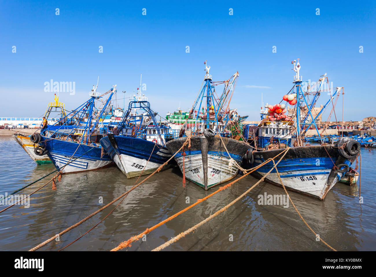 Traditional moroccan boats hi-res stock photography and images - Alamy