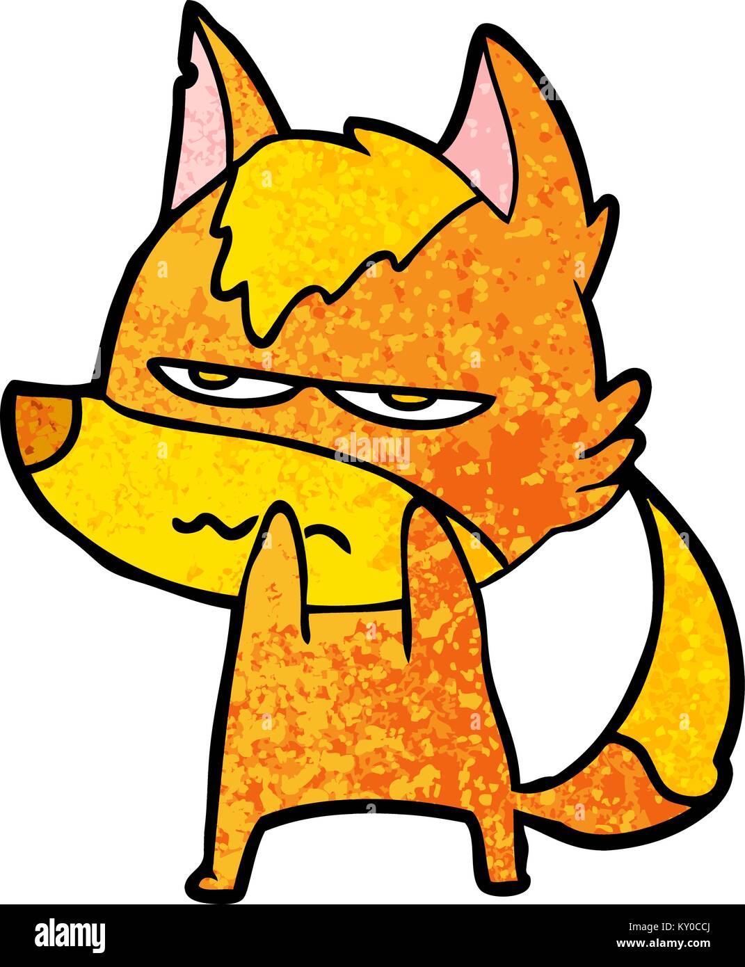 angry fox cartoon character Stock Vector Image & Art - Alamy