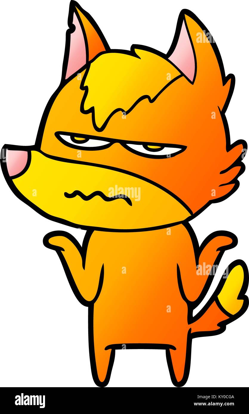 angry fox cartoon character Stock Vector Image & Art - Alamy