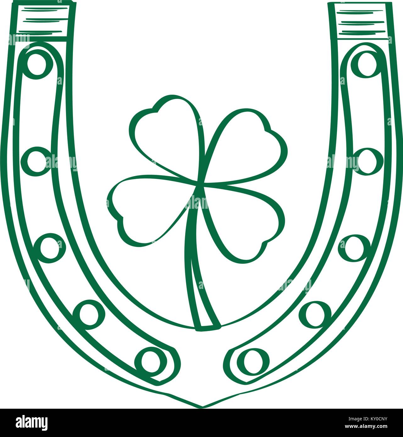 Horseshoe outline hi-res stock photography and images - Alamy