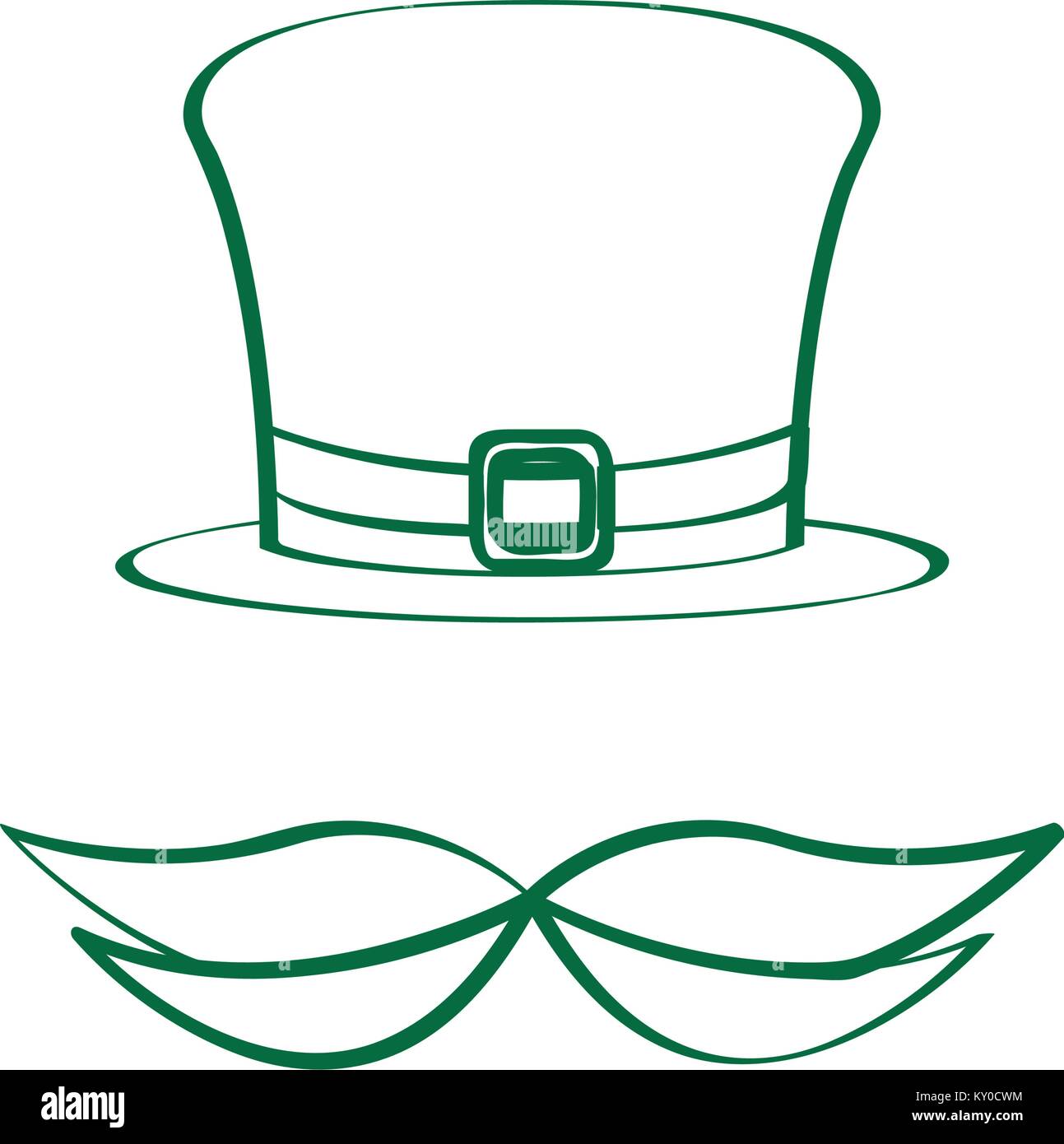 Irish beard elf icon Stock Vector Images - Alamy