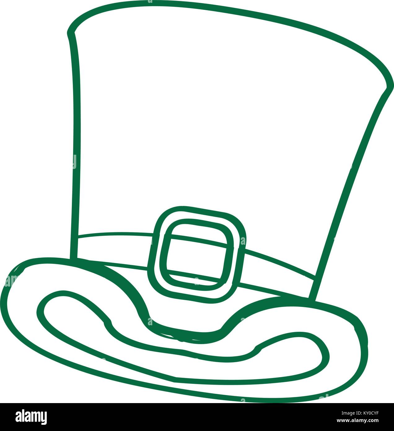 Patrick day hat outline Stock Vector Image & Art - Alamy