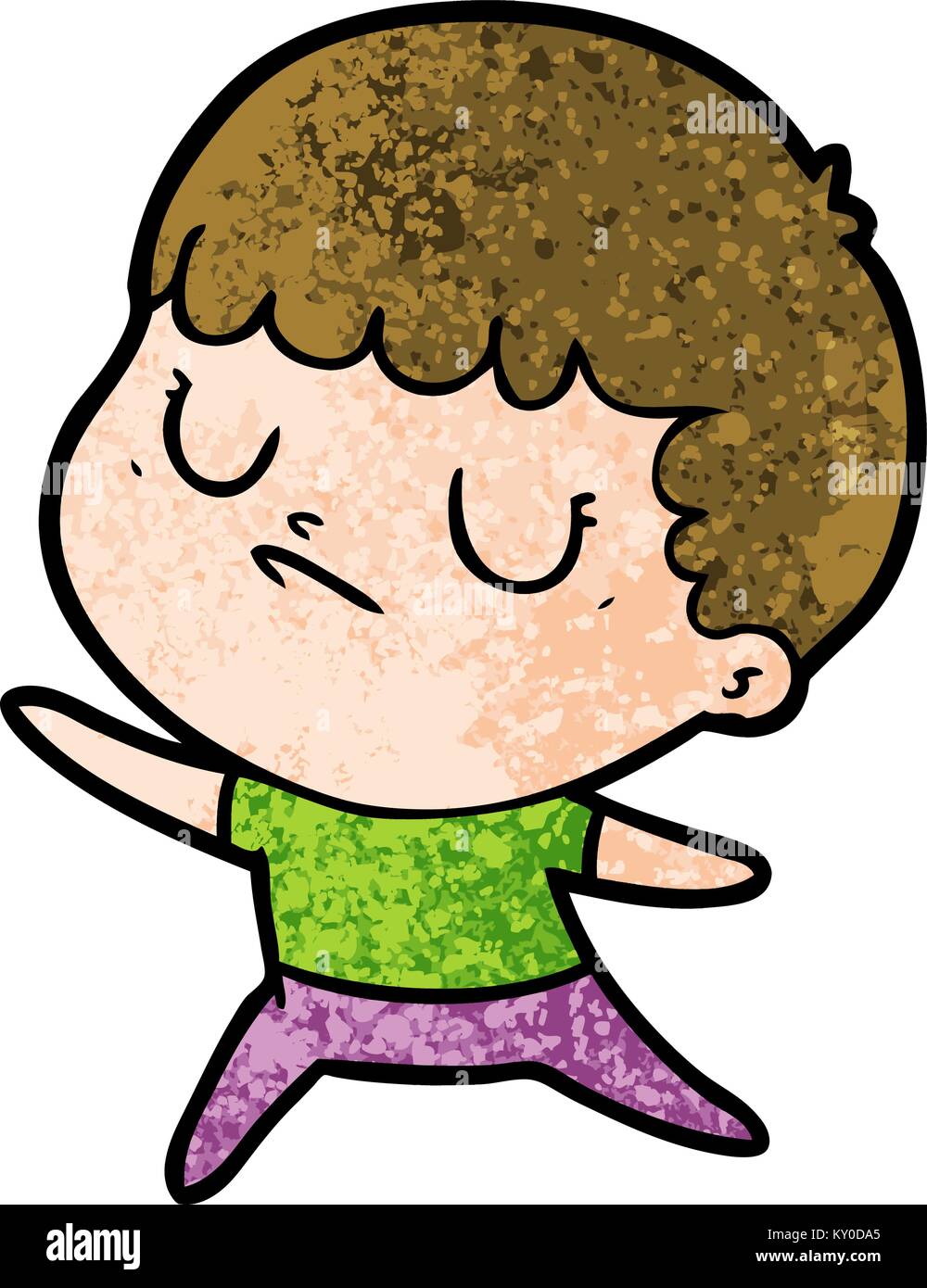 cartoon grumpy boy Stock Vector Image & Art - Alamy