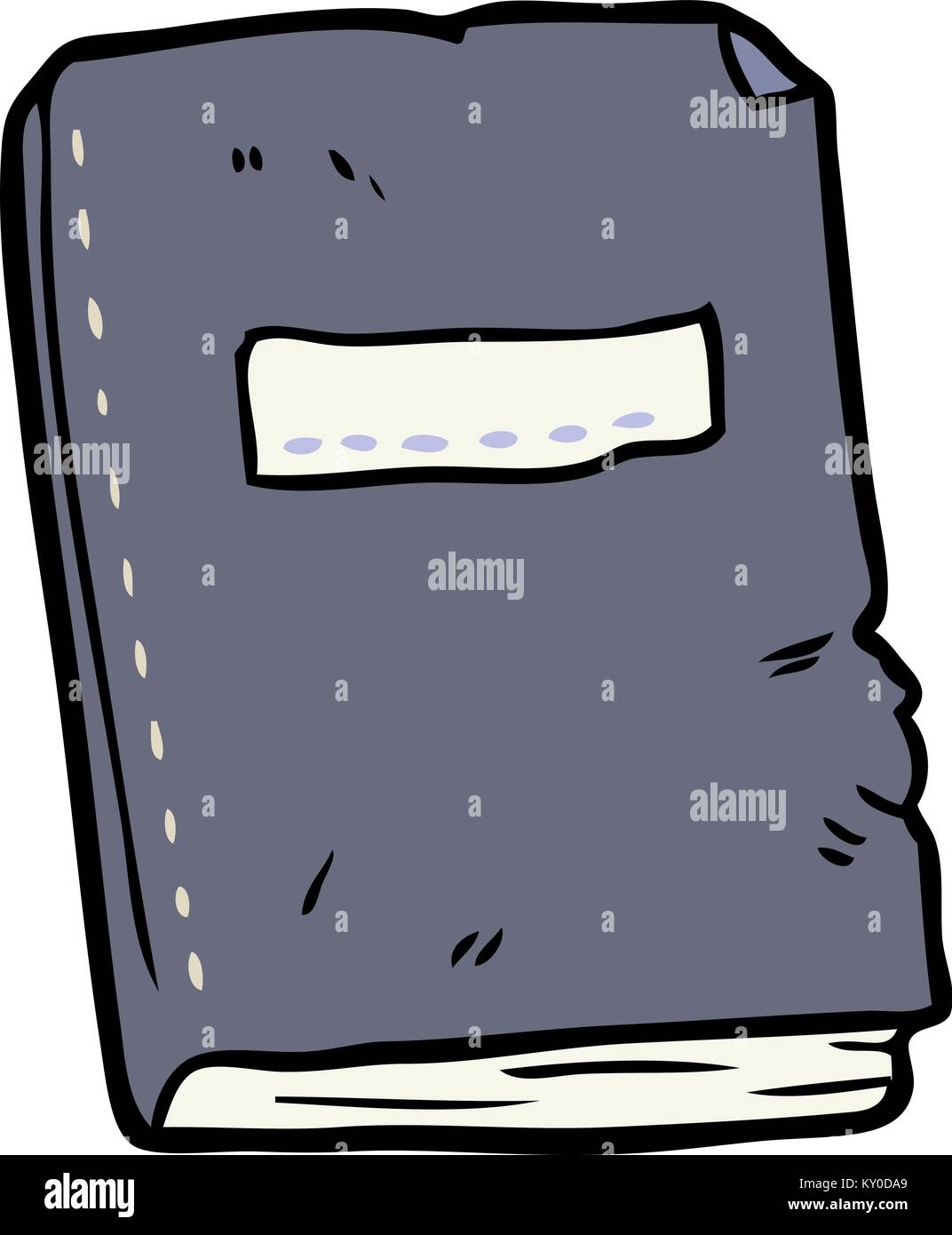 cartoon battered old notebook Stock Vector Image & Art - Alamy