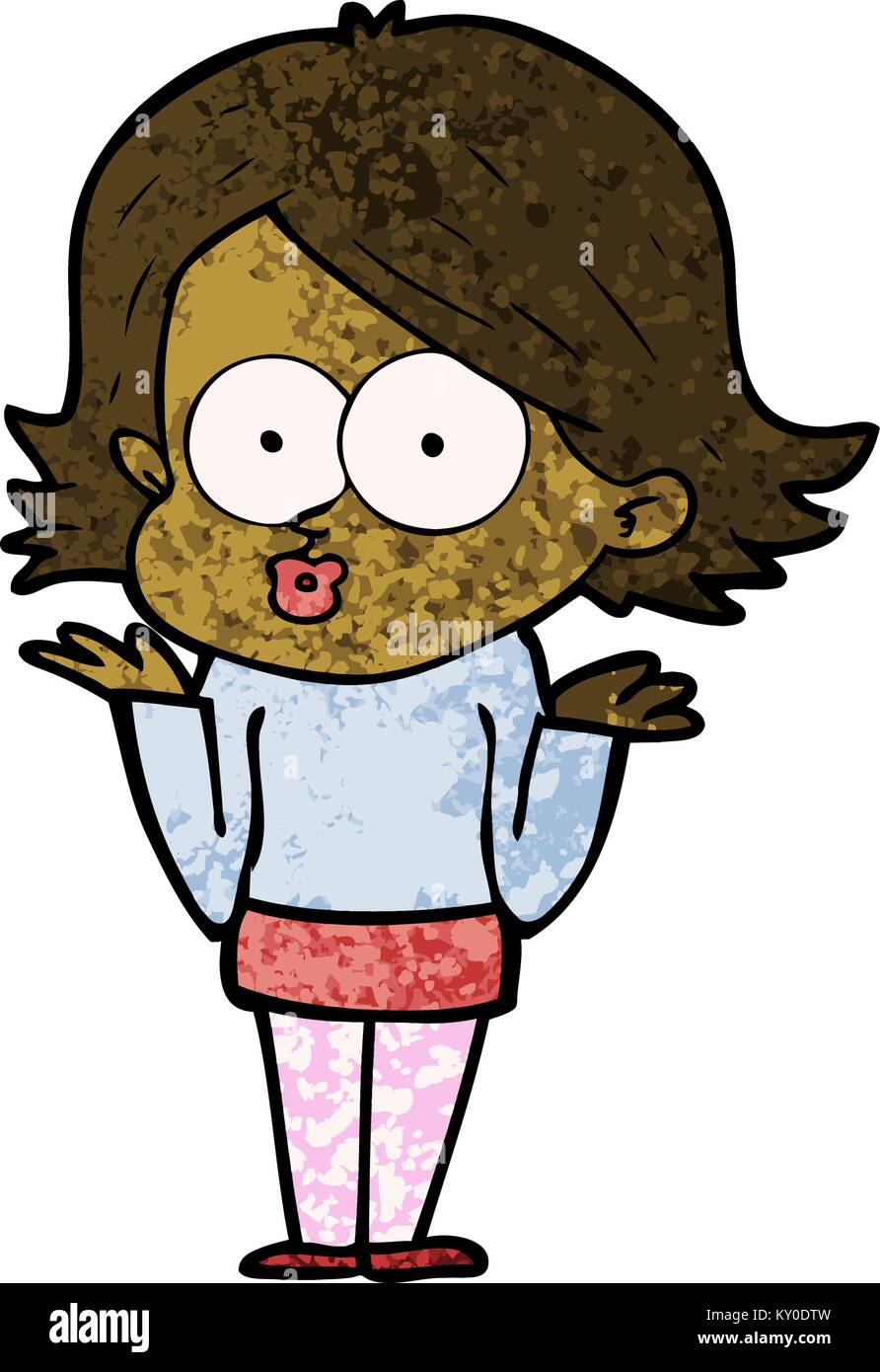 cartoon girl pouting Stock Vector Image & Art - Alamy