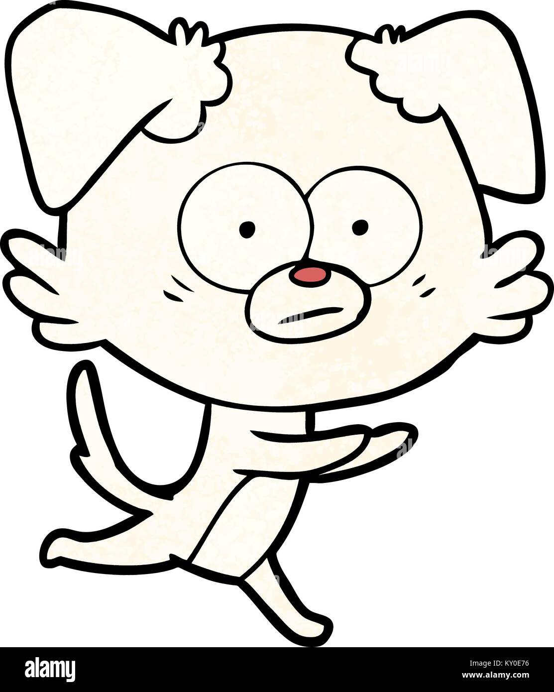 nervous dog cartoon Stock Vector Image & Art - Alamy