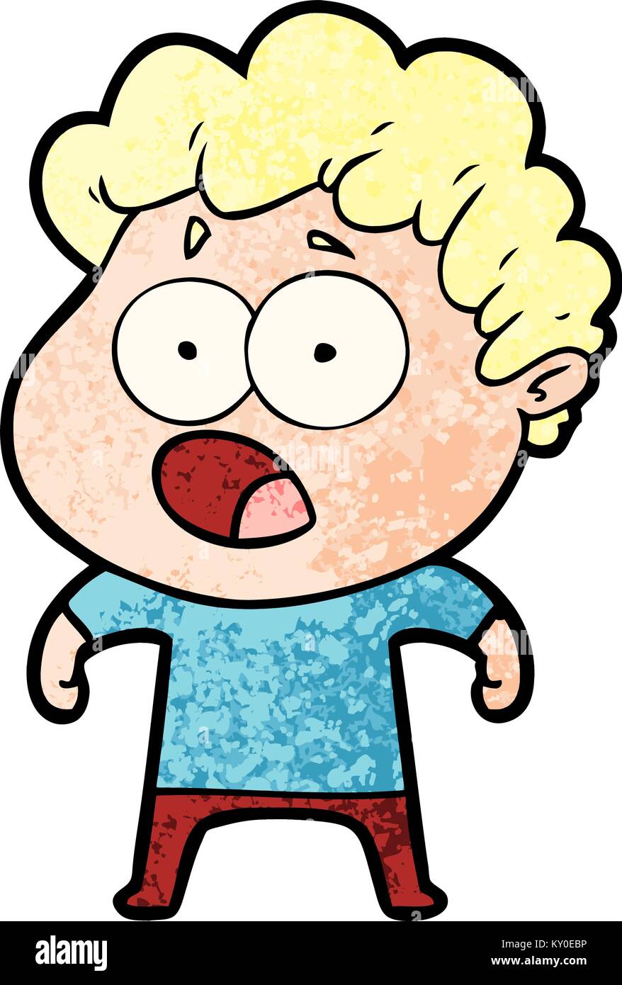 cartoon man gasping in surprise Stock Vector Image & Art - Alamy
