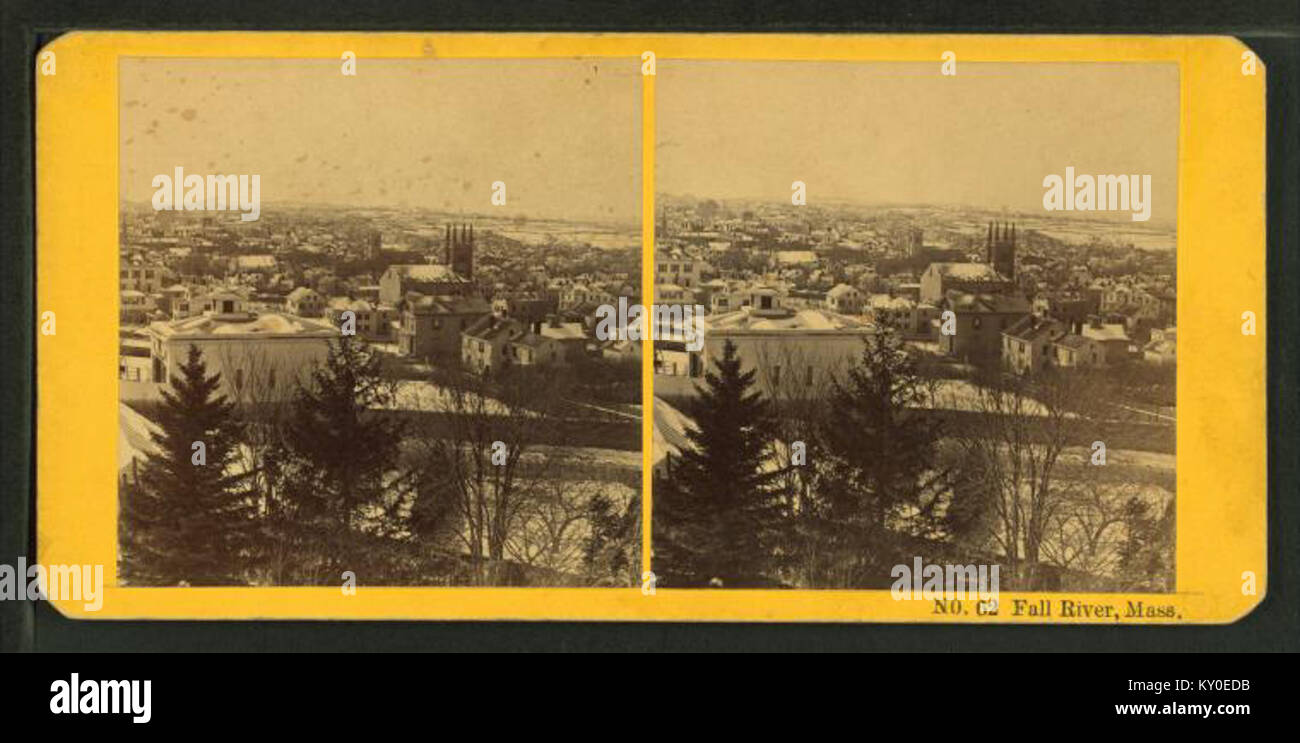 The photograph 'Fall River, Mass' by Kilburn Brothers captures a ...