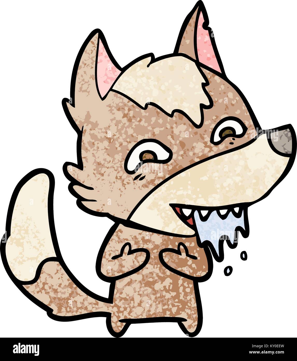cartoon hungry wolf Stock Vector Image & Art - Alamy