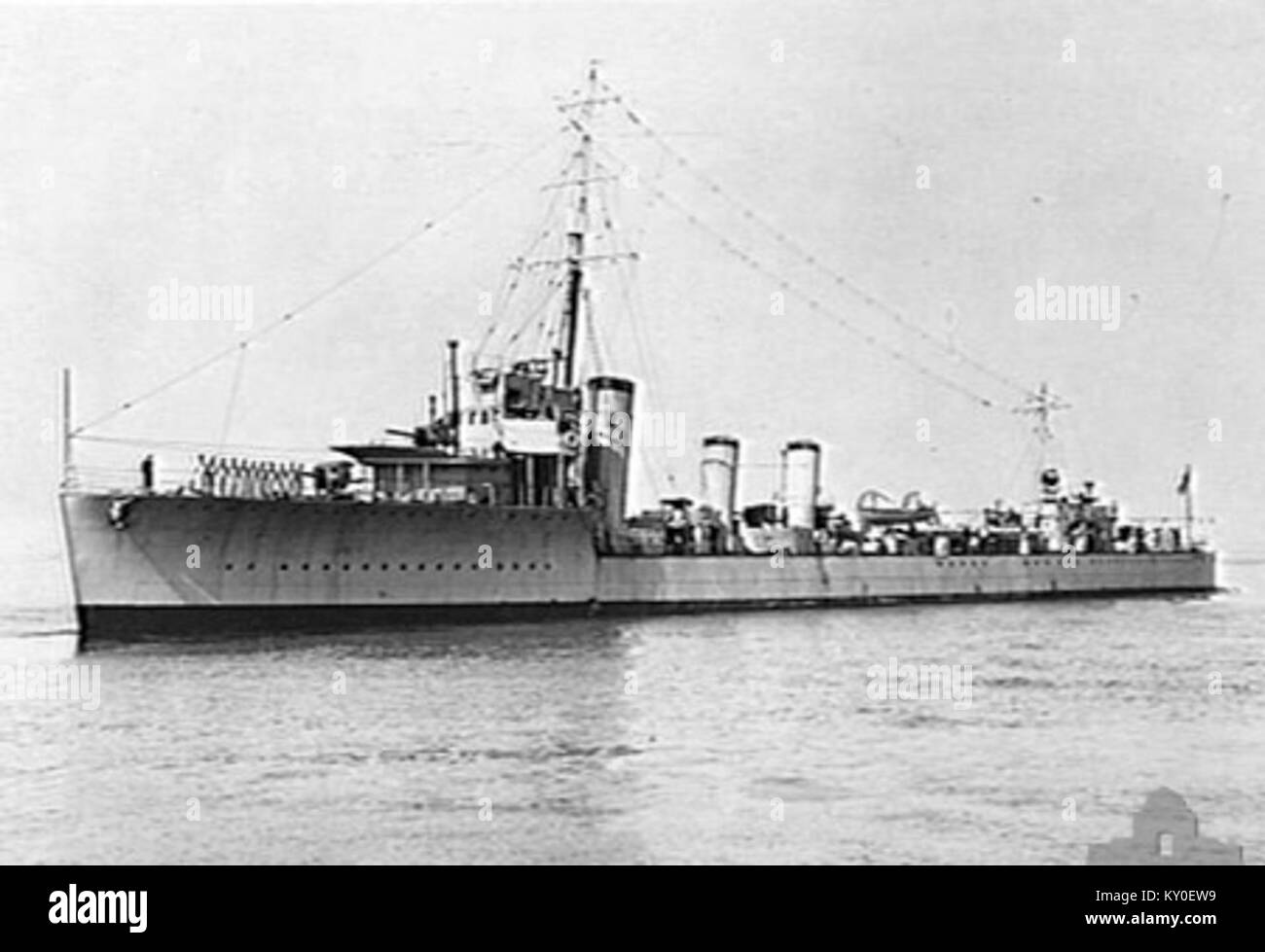 Archival naval destroyer Black and White Stock Photos & Images - Alamy