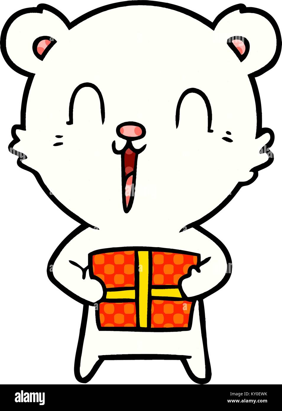 happy polar bear cartoon Stock Vector Image & Art - Alamy