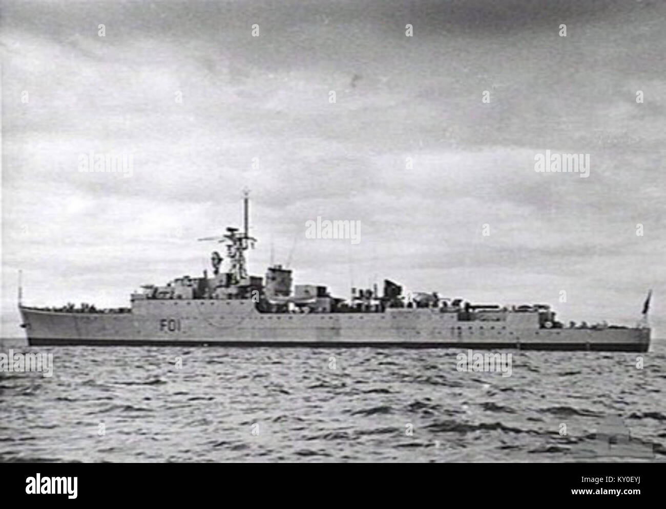 This image shows HMAS Quadrant, an Australian Navy ship that served ...