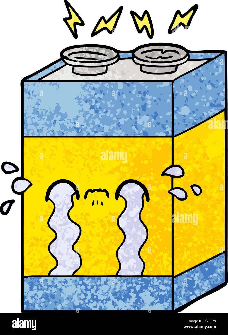 cartoon crying battery Stock Vector Image & Art - Alamy