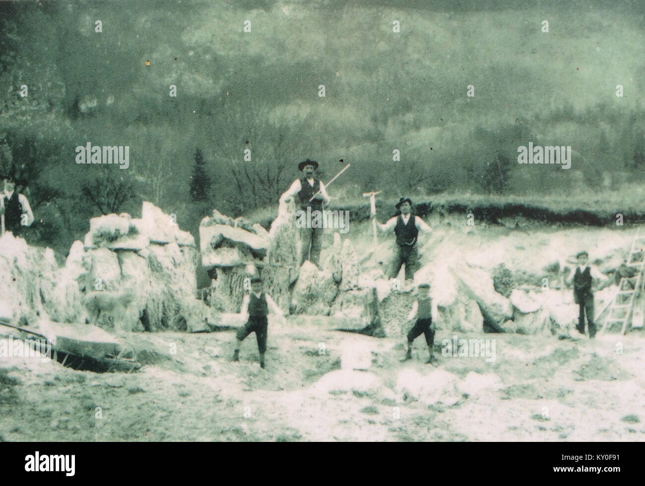 This photograph from around 1910 shows the Randecker family in ...