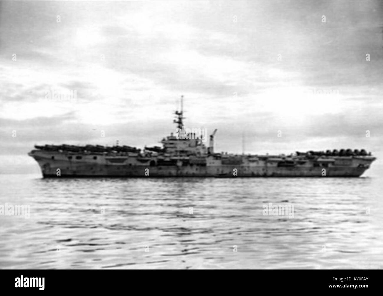 The HMS Vengeance (R71), a British aircraft carrier, served in the ...