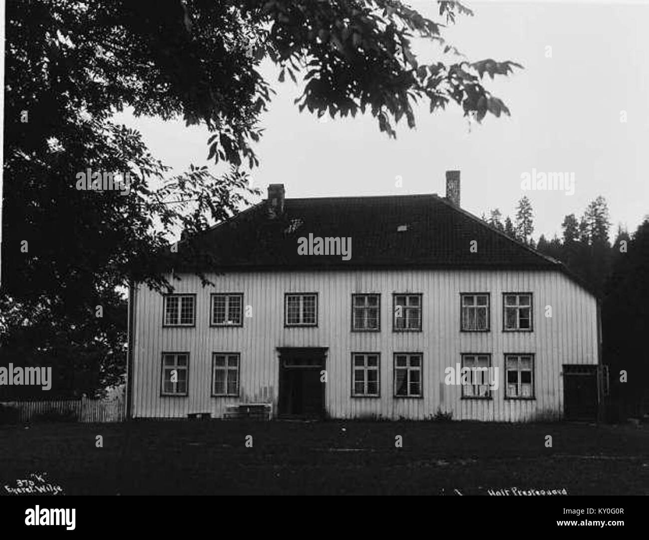 A 1912 photograph by Anders Beer Wilse depicting Holt Rectory (Holt ...