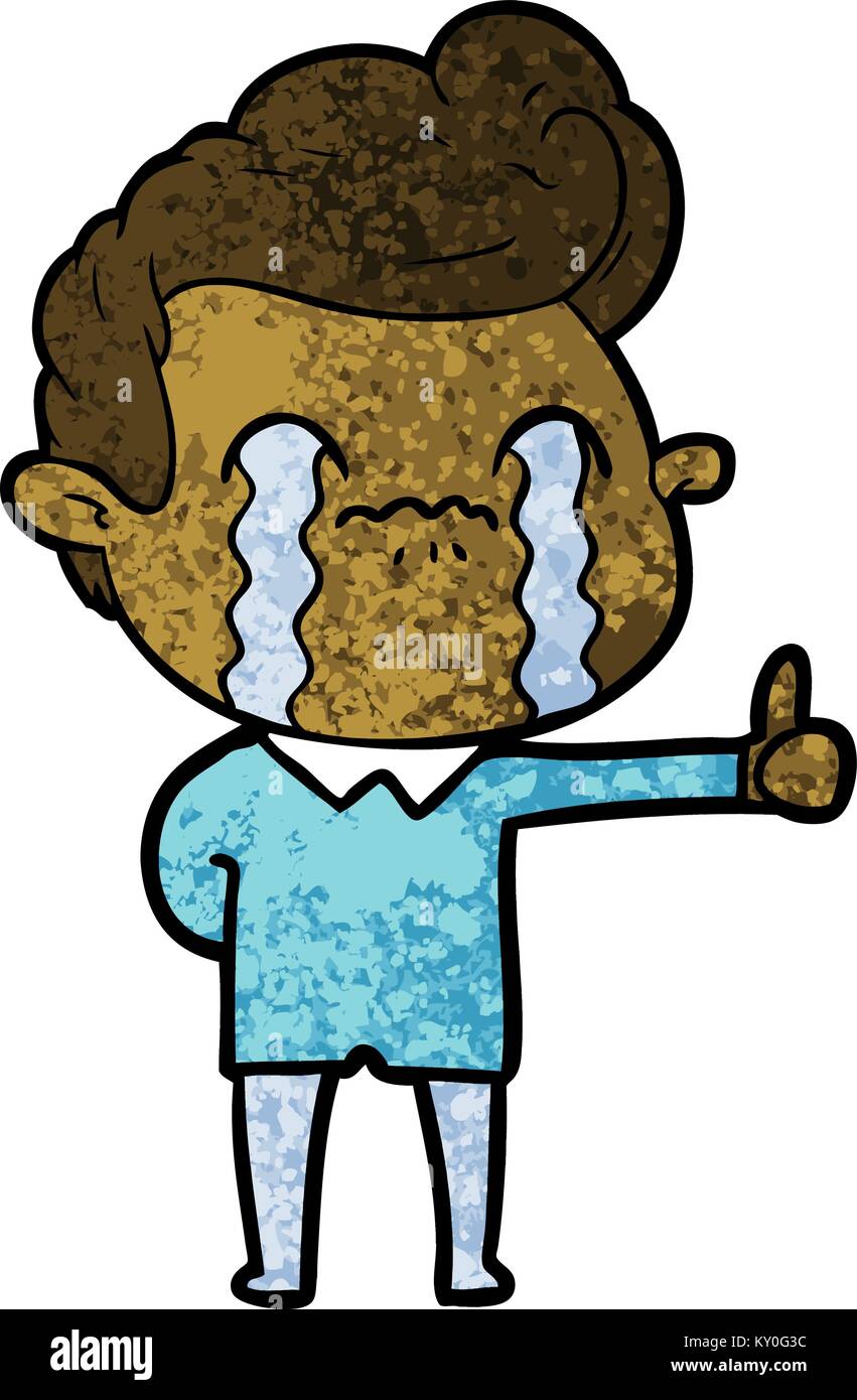 cartoon man crying Stock Vector Image & Art - Alamy