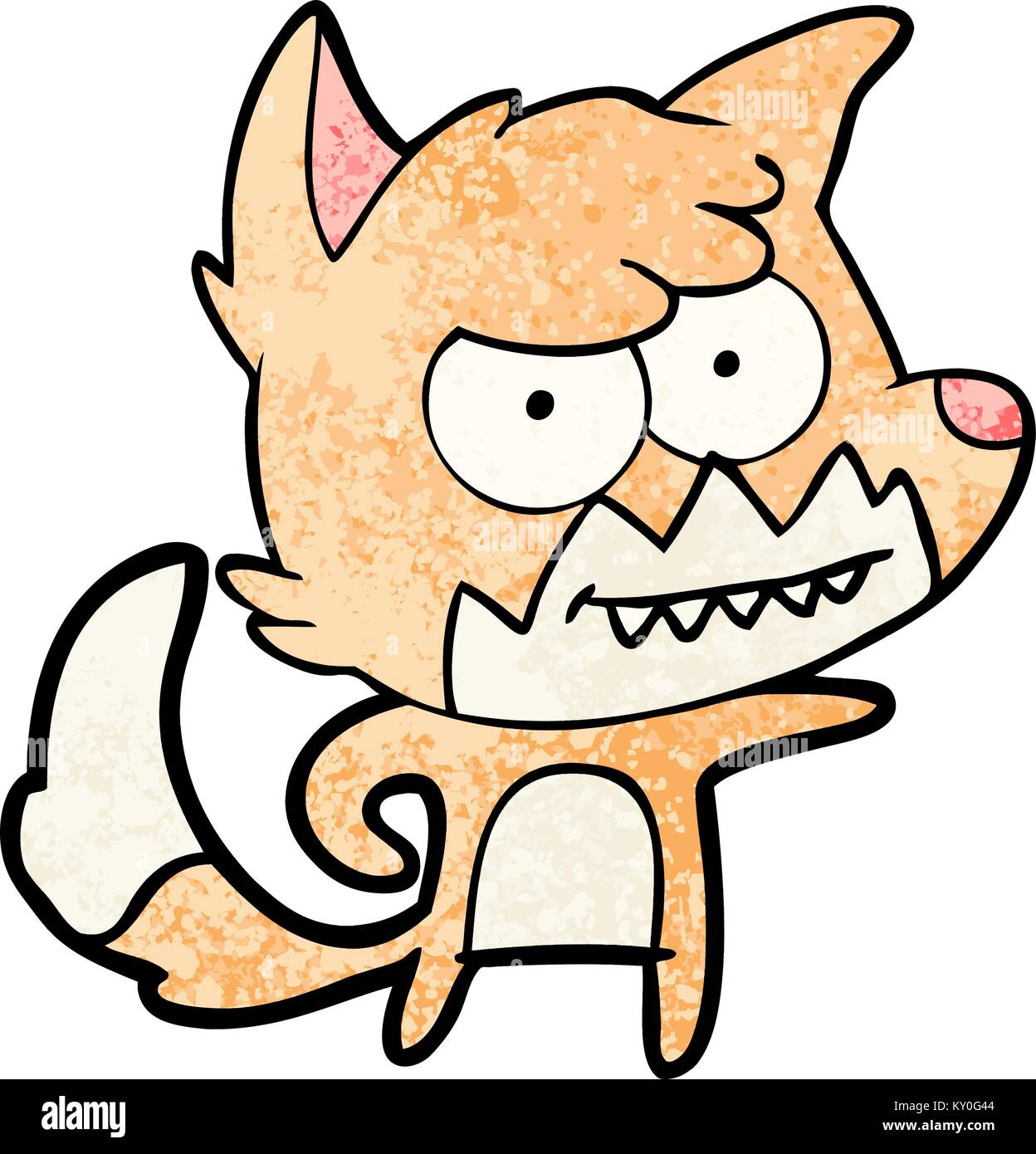 cartoon grinning fox Stock Vector Image & Art - Alamy