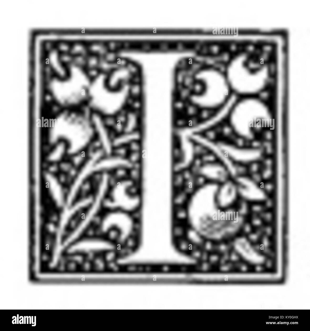 Fancy Letter I (1 Stock Photo - Alamy