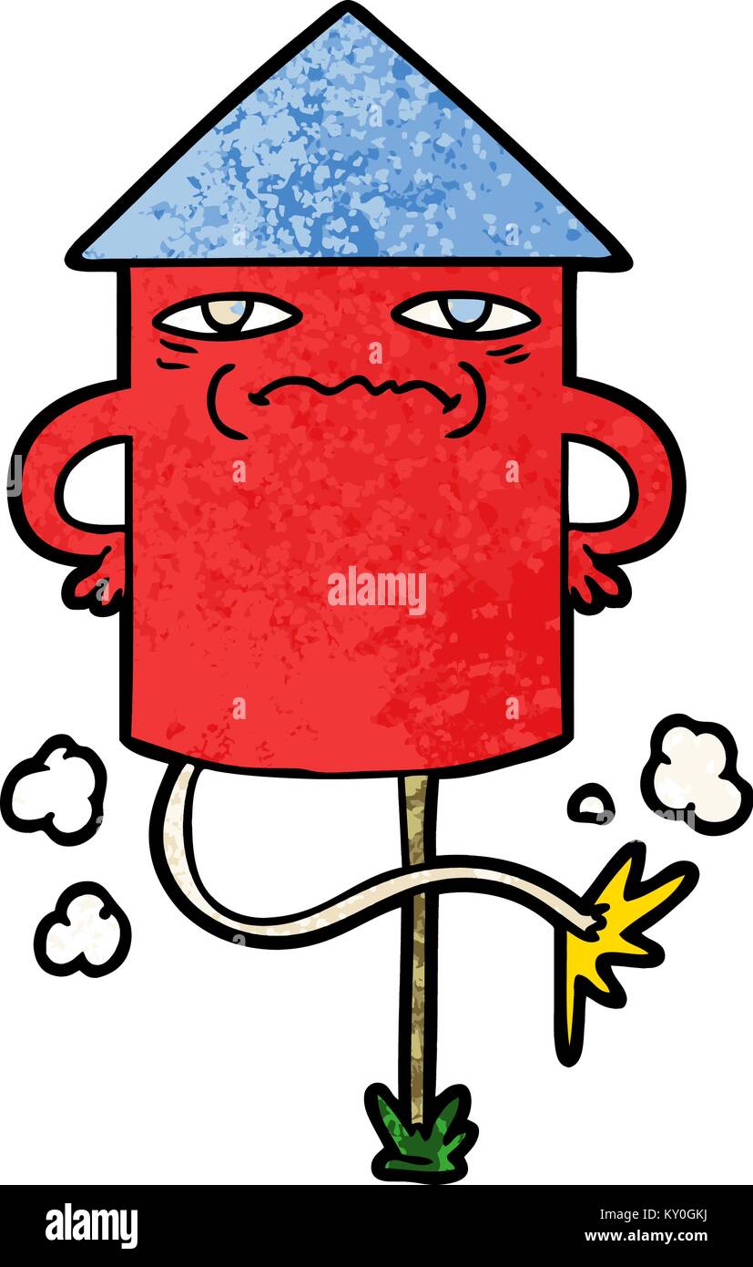 cartoon firework rocket Stock Vector Image & Art - Alamy