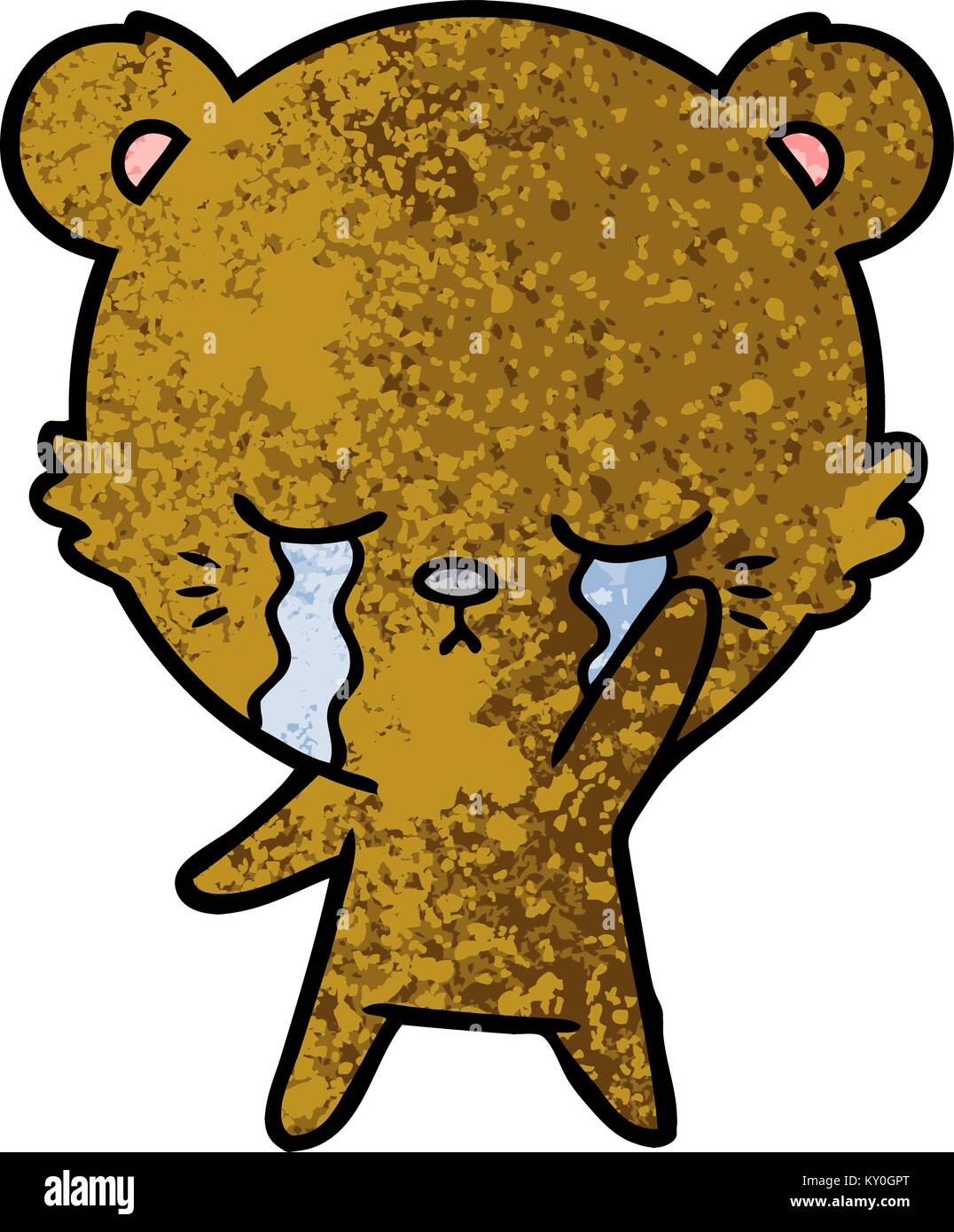crying bear cartoon character Stock Vector Image & Art - Alamy