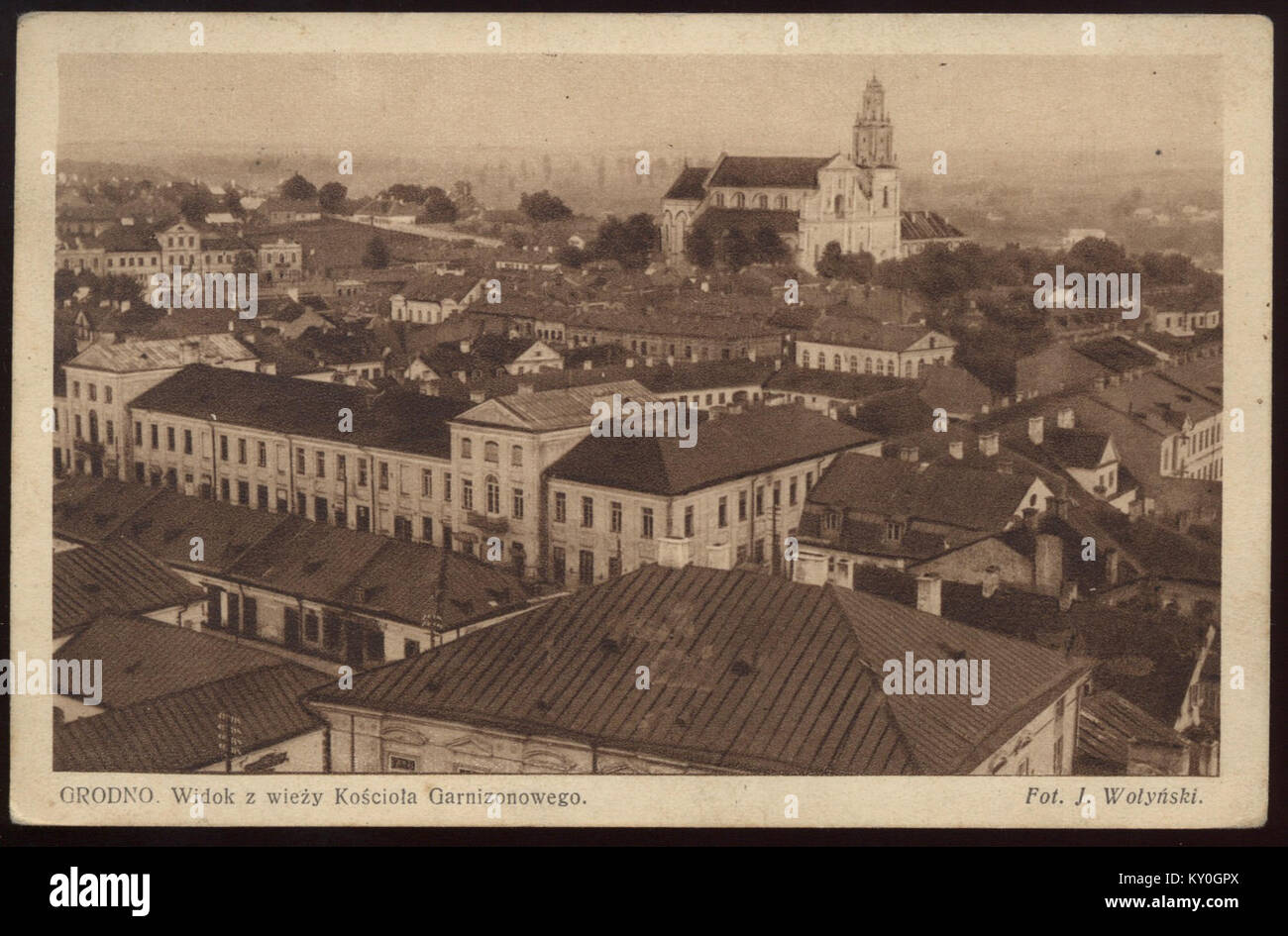 An image of Horadnia, a town in Belarus, in 1930, possibly capturing ...
