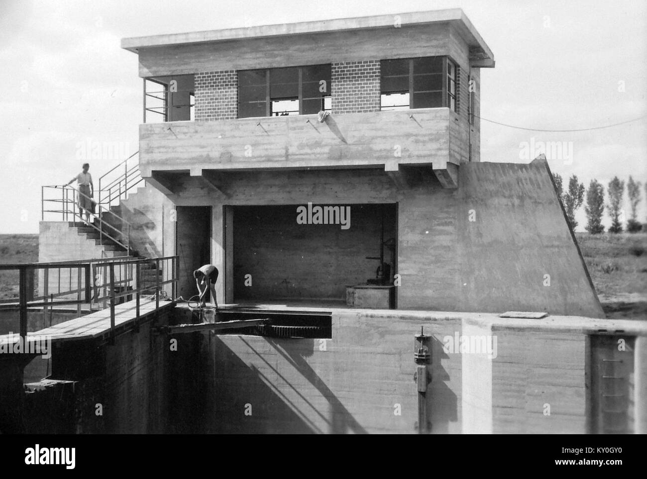 River system maintenance Black and White Stock Photos & Images - Alamy