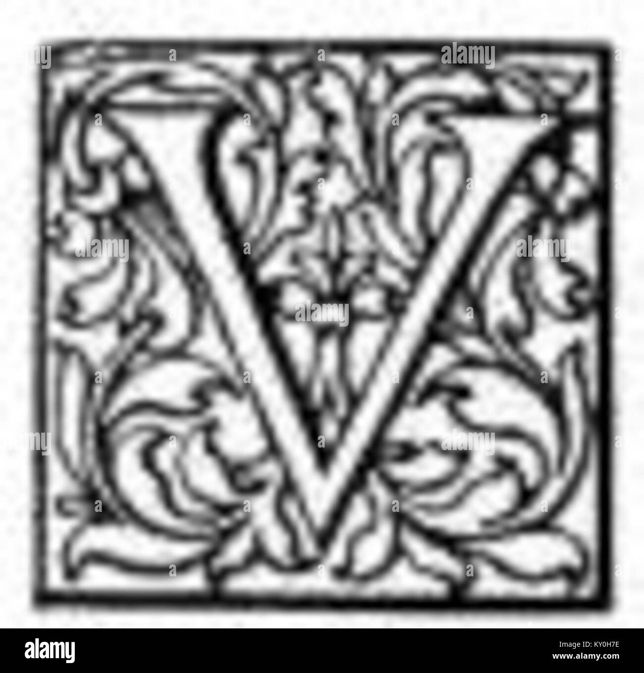 Fancy Letter V (1 Stock Photo - Alamy