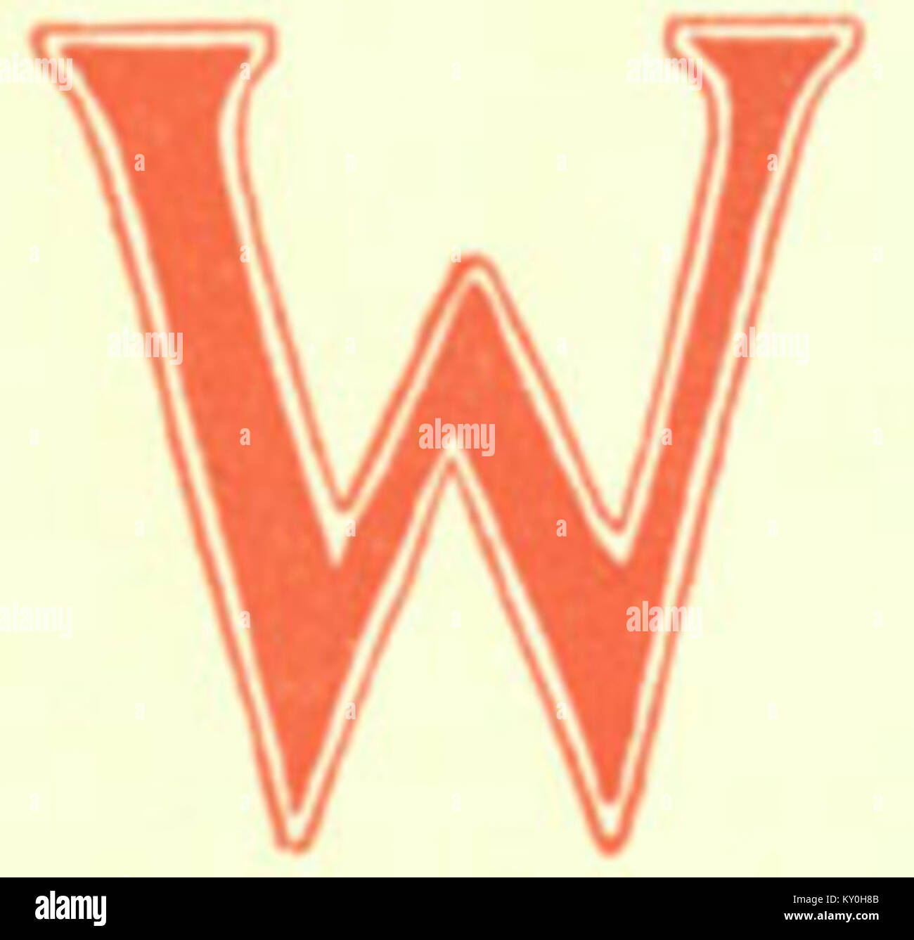 Ornate letter w hi-res stock photography and images - Alamy