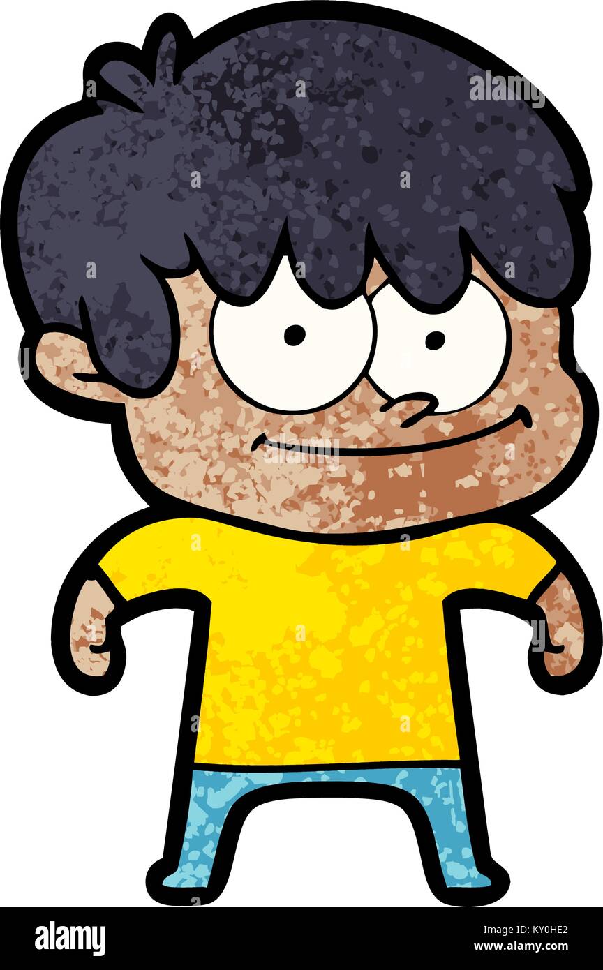 happy cartoon man Stock Vector Image & Art - Alamy