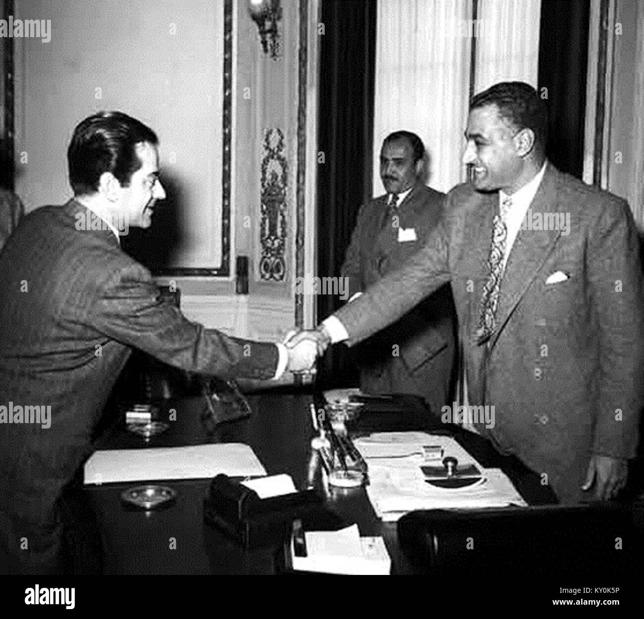 This photograph captures Farid al-Atrash, a famous Syrian musician ...