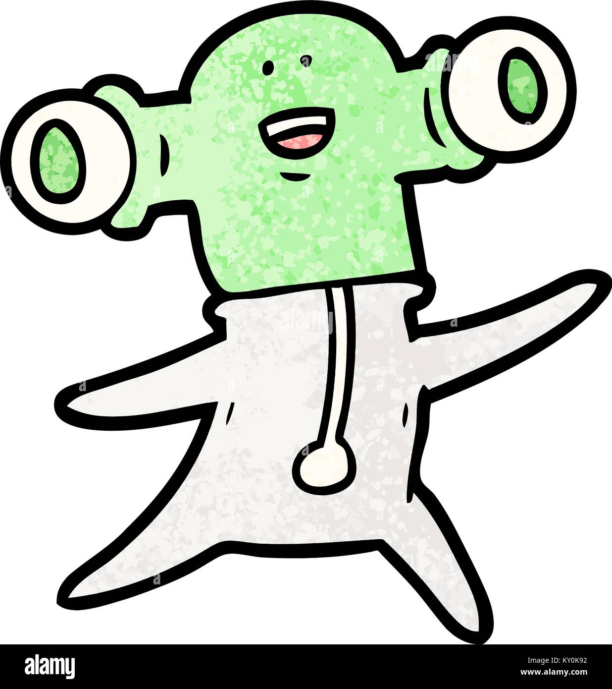 friendly cartoon alien Stock Vector Image & Art - Alamy