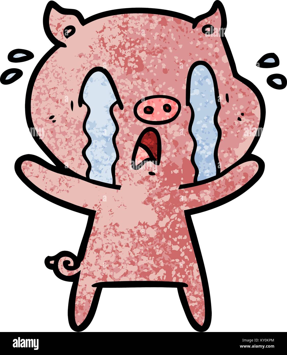 crying pig cartoon Stock Vector Image & Art - Alamy