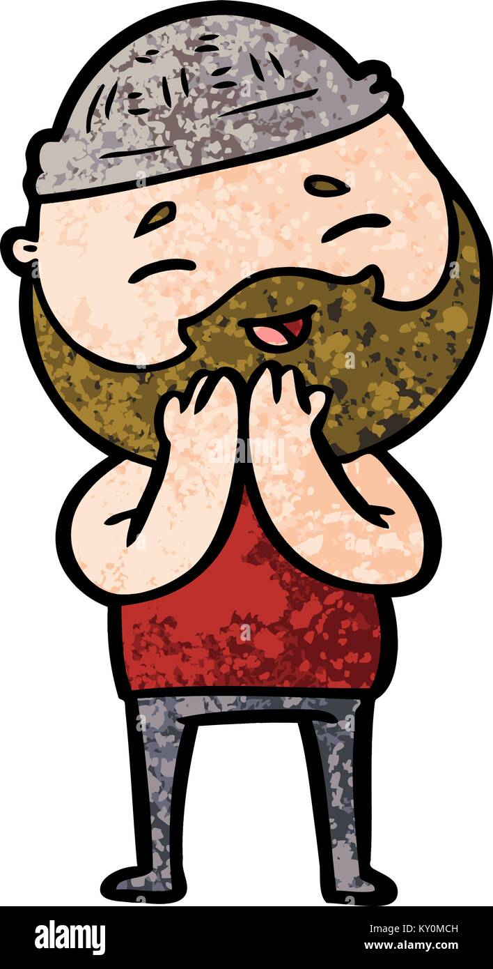 cartoon happy bearded man Stock Vector Image & Art - Alamy