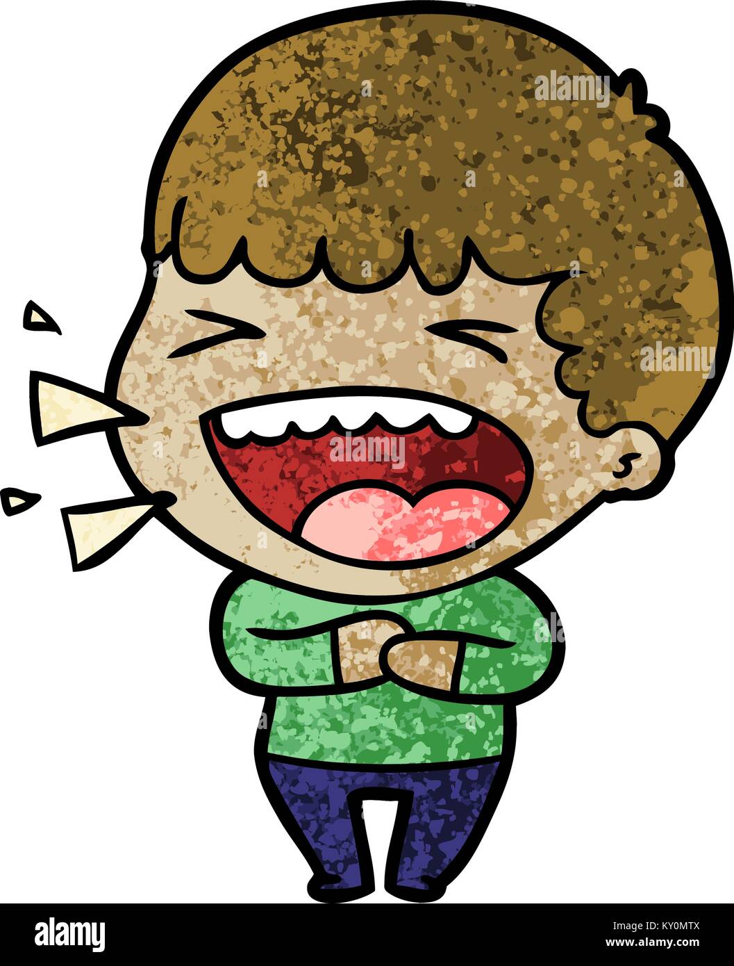 cartoon laughing man Stock Vector Image & Art - Alamy