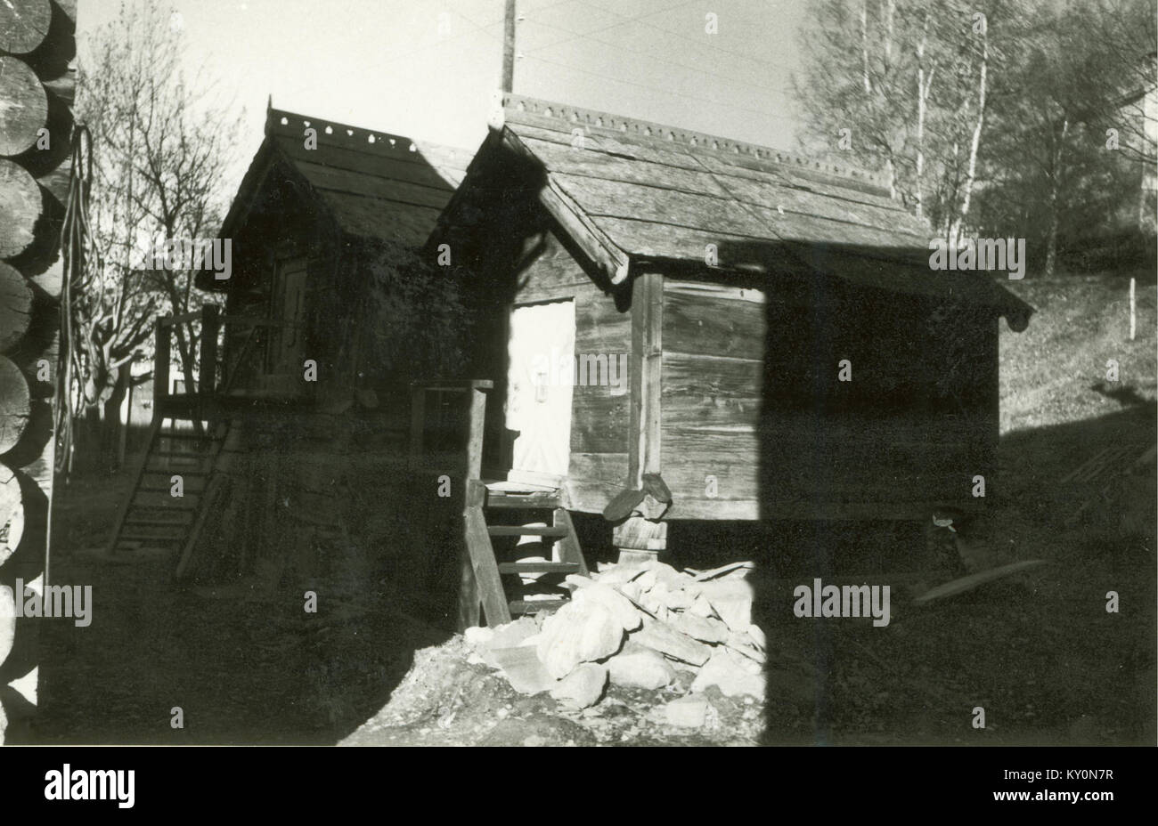 The image shows Høkenstad in Oppland, Norway, a region known for its ...