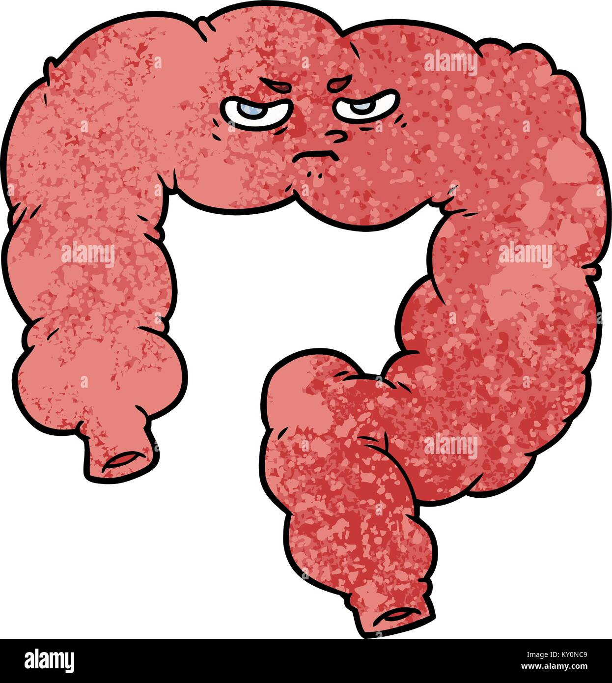 cartoon angry colon Stock Vector Image & Art - Alamy