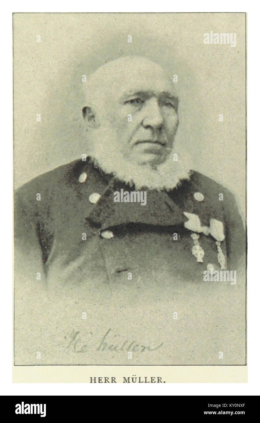 A portrait of Herr Müller, the first General Postmaster of the German ...