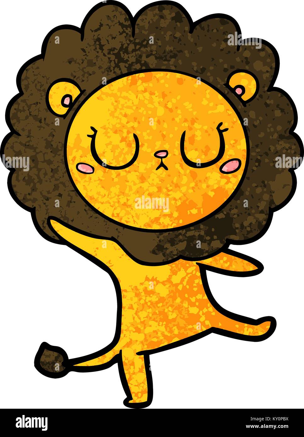 cartoon lion dancing Stock Vector Image & Art - Alamy
